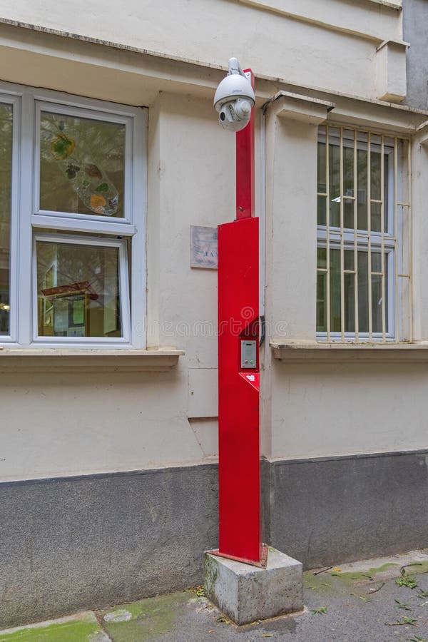 Cctv Camera Emergency Call editorial stock image. Image of europe ...