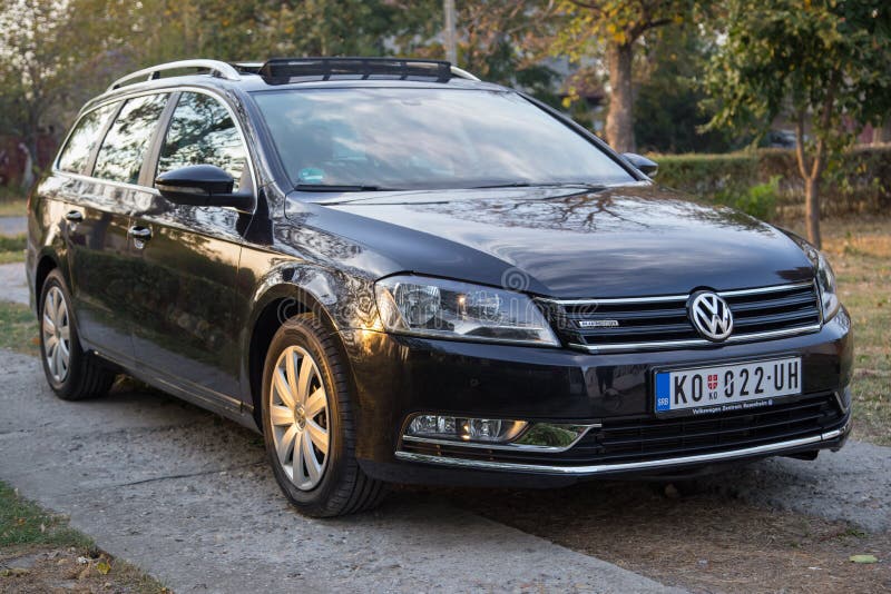 BELGRADE, SERBIA, OCTOBER 14. 2018 : Passat B7 Blue Motion Front Right ...