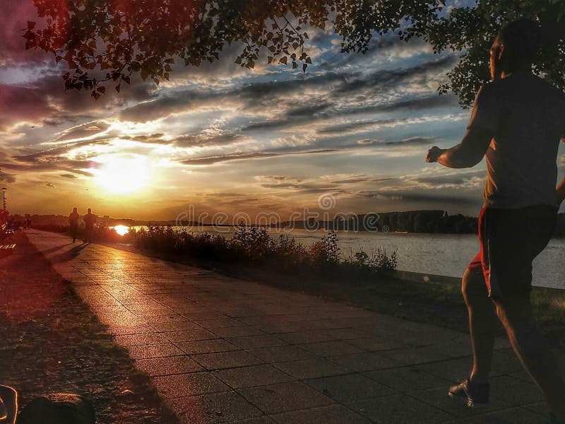 Belgrade sunset editorial image. Image of sunset, serbia - 98272720