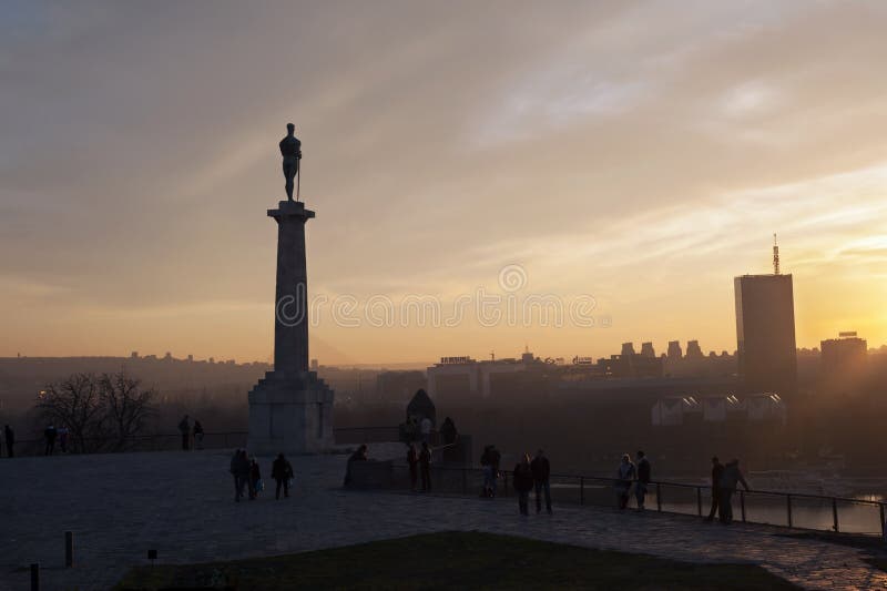 Belgrade sunset, Serbia editorial photography. Image of ancient - 28521552