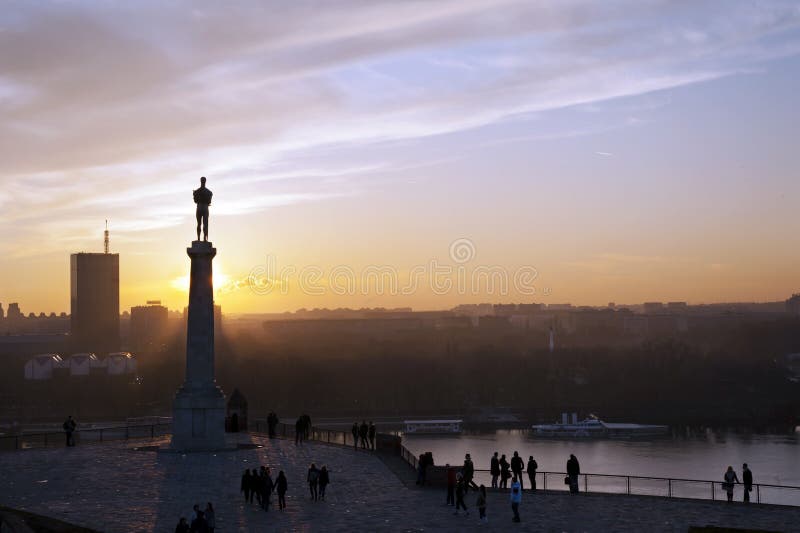 Belgrade sunset, Serbia editorial image. Image of europe - 28521670