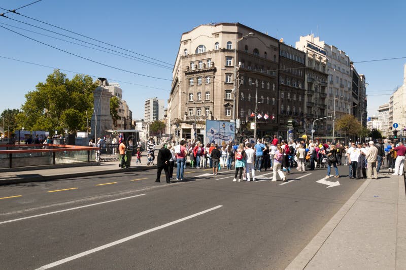 Belgrade Terazije editorial image. Image of serbian, landmark - 26784770