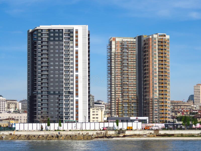 Belgrade Waterfront Building Stock Photo - Image of cityscape, exterior ...