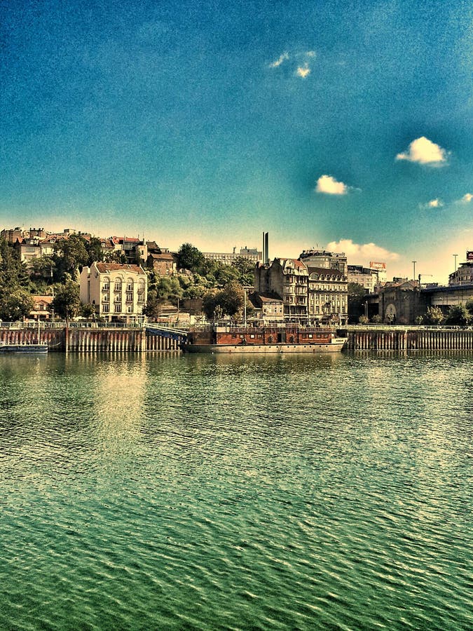Belgrade waterfront editorial photo. Image of town, river - 77936316