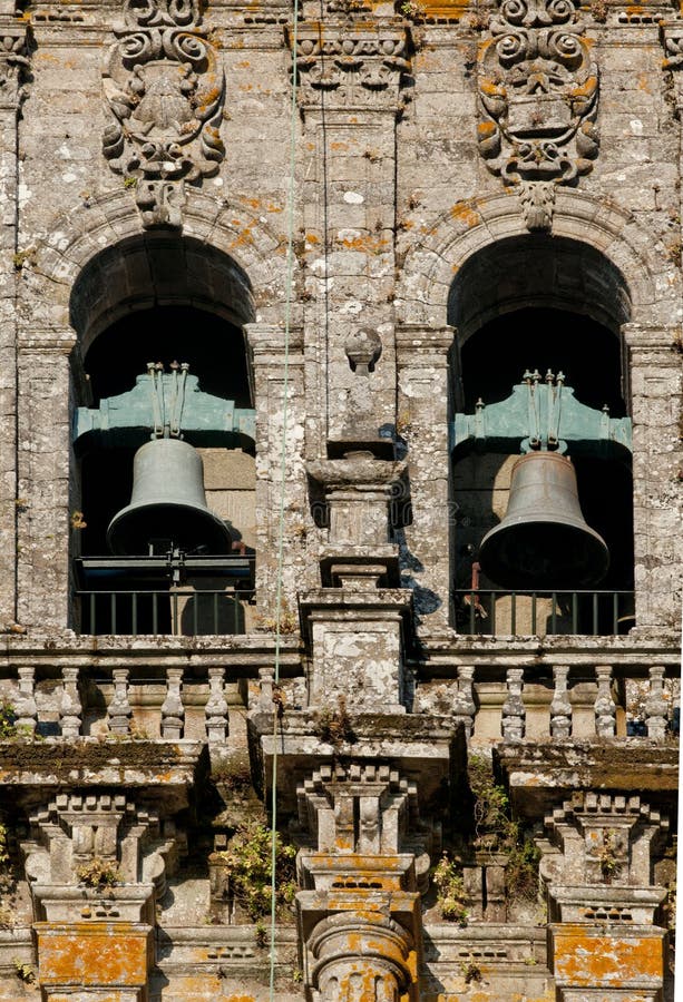 Belhi Della Cattedrale, Santiago De Compostela Fotografia Stock ...
