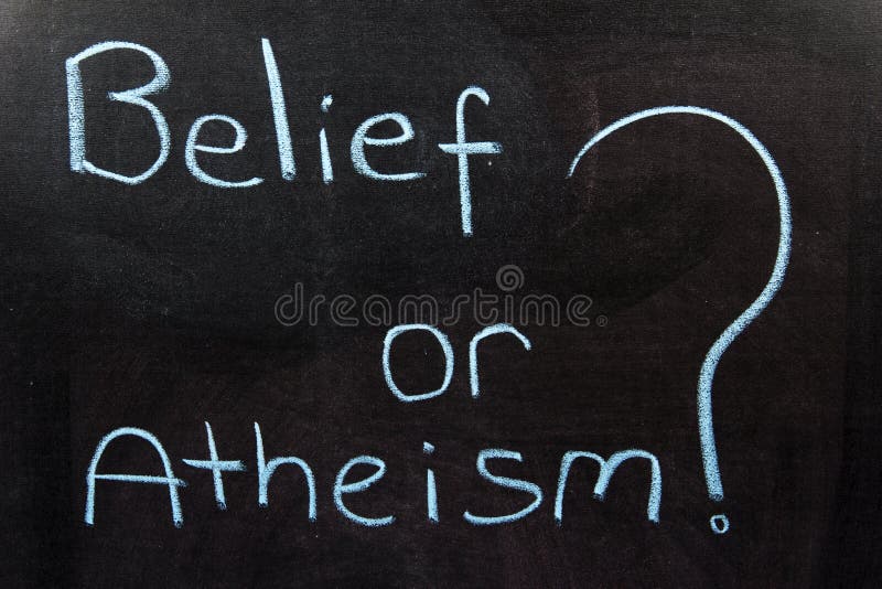 Belief or Atheism stock photo. Image of choice, text - 50397538