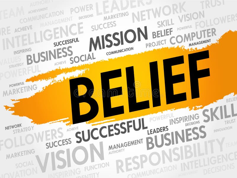 Belief word cloud stock vector. Illustration of lord - 154005193