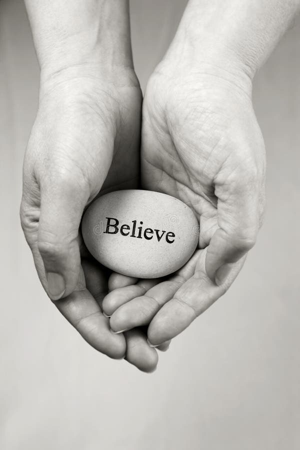 Believe stone stock image. Image of inspiration, inspirational - 28719541