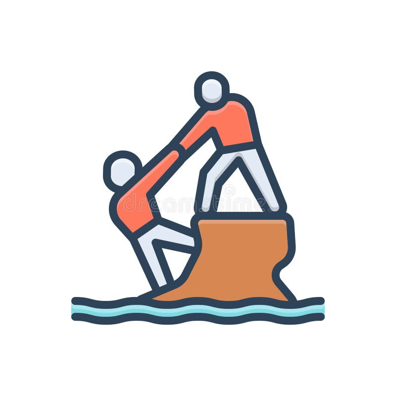 Color Illustration Icon for Believe, Confide and Helping Stock ...