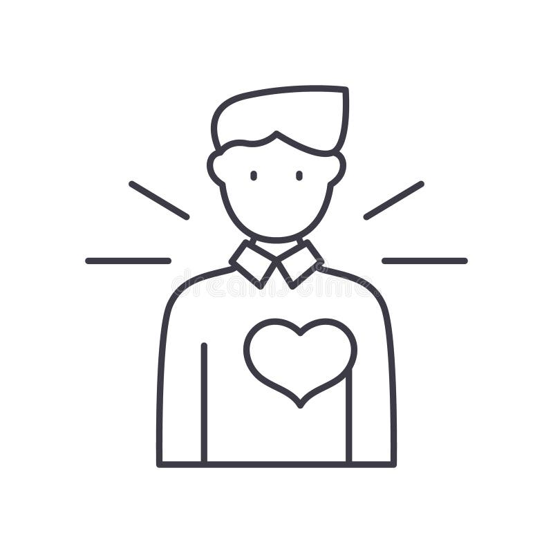 Believe Line Icon Concept. Believe Flat Vector Symbol, Sign, Outline ...