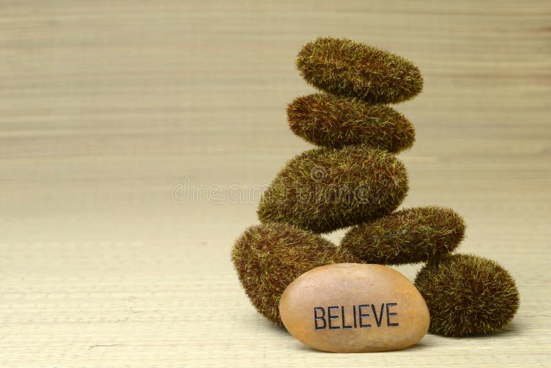 Believe stone stock image. Image of inspiration, inspirational - 28719541