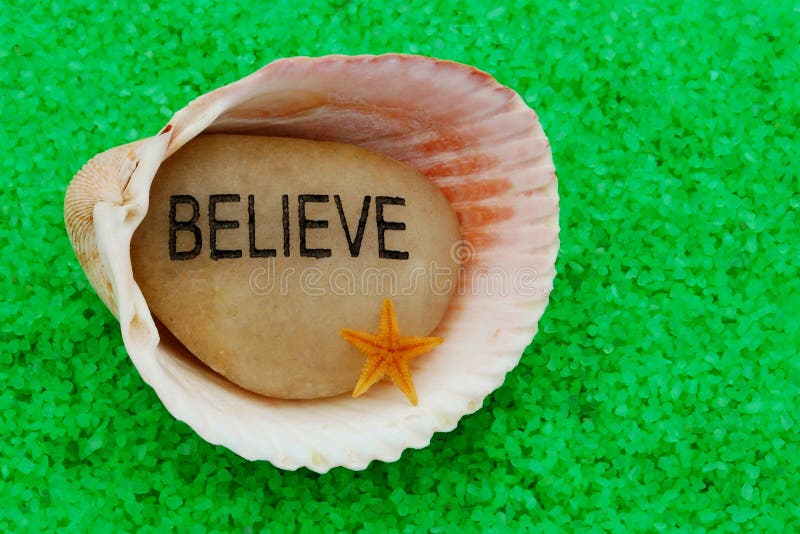 Believe stone stock image. Image of inspiration, inspirational - 28719541