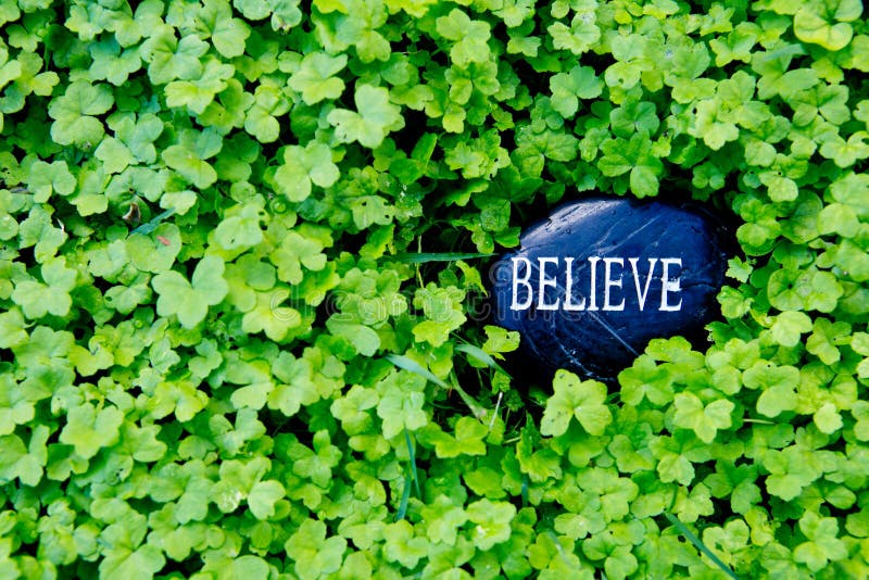Hope and Believe stock photo. Image of smooth, leaf, text - 19277260