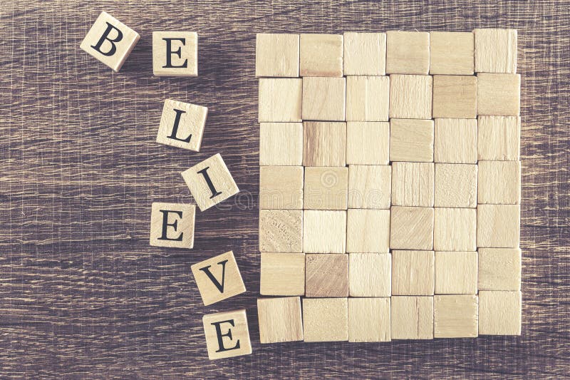 Believe word in hand stock photo. Image of form, commercial - 17318134
