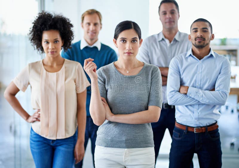 We Believed we Could so we Did. Portrait of a Group of Diverse ...