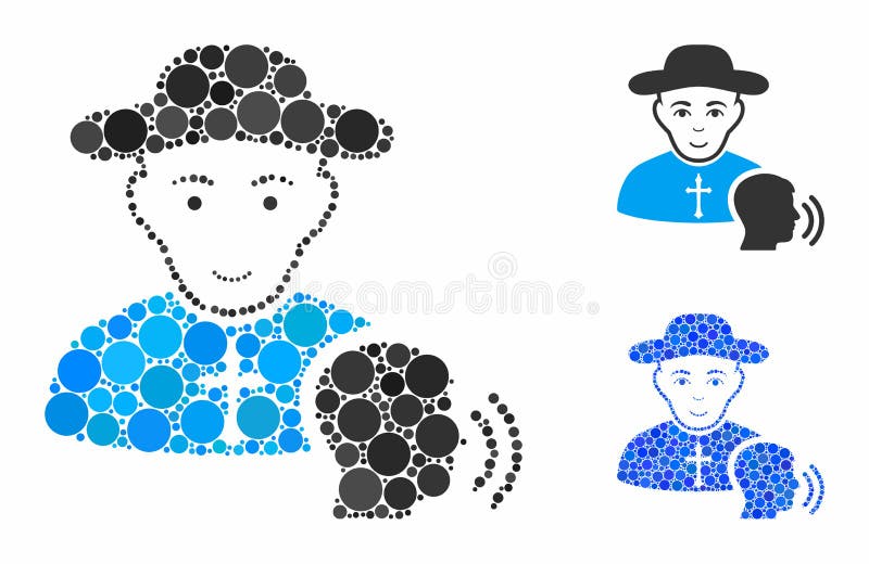 Believer Confession Composition Icon of Circle Dots Stock Vector ...
