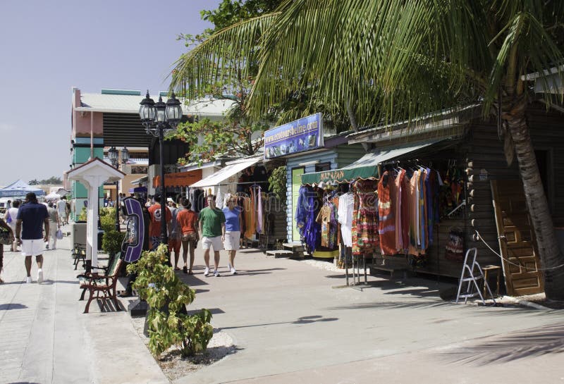 Belize City Port Shopping editorial photography. Image of partying ...