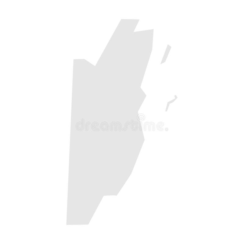 Belize Simplified Vector Map Stock Vector - Illustration of belmopan ...