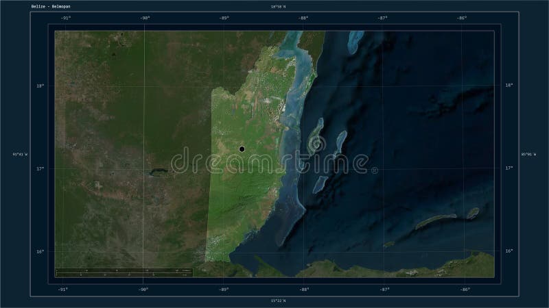 Belize Highlighted - Composition. High-res Satellite Stock Illustration ... Belize Highlighted - Composition. High-res Satellite Stock Illustration ...
