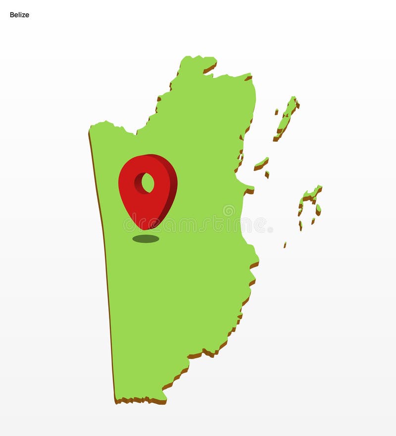 Belize vector travel map stock vector. Illustration of position - 321518288