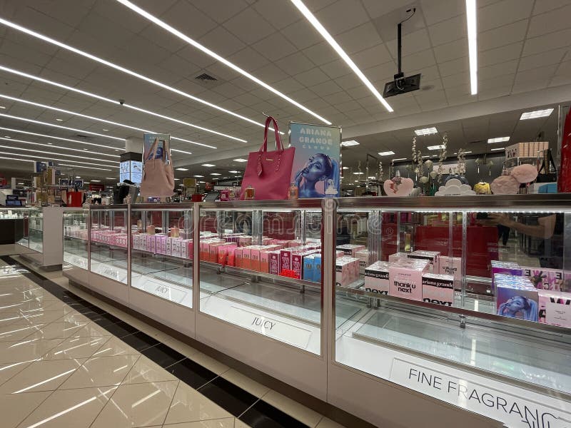 Belk Retail Store Interior Holiday Decor Racks of Winter Clothes ...