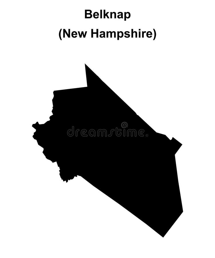 Belknap outline map stock vector. Illustration of counties - 361726462