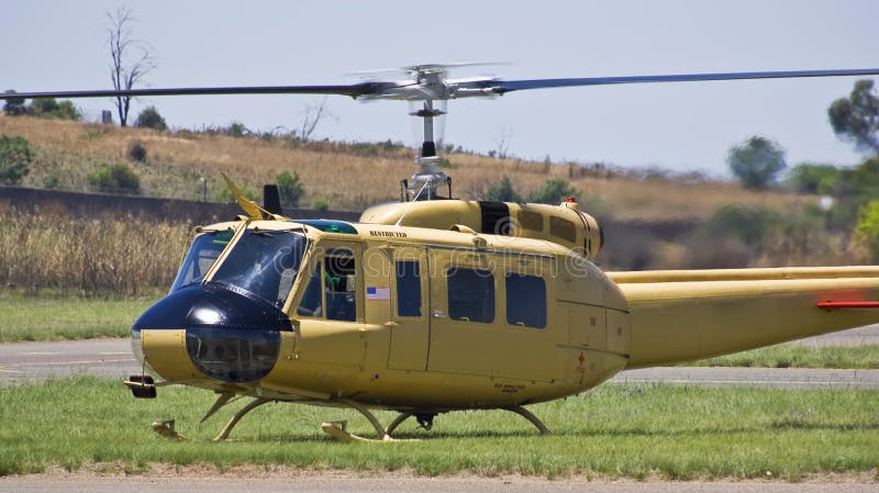 Bell 205 - Bell UH-1D-BF Iroquois Stock Image - Image of revolving ...