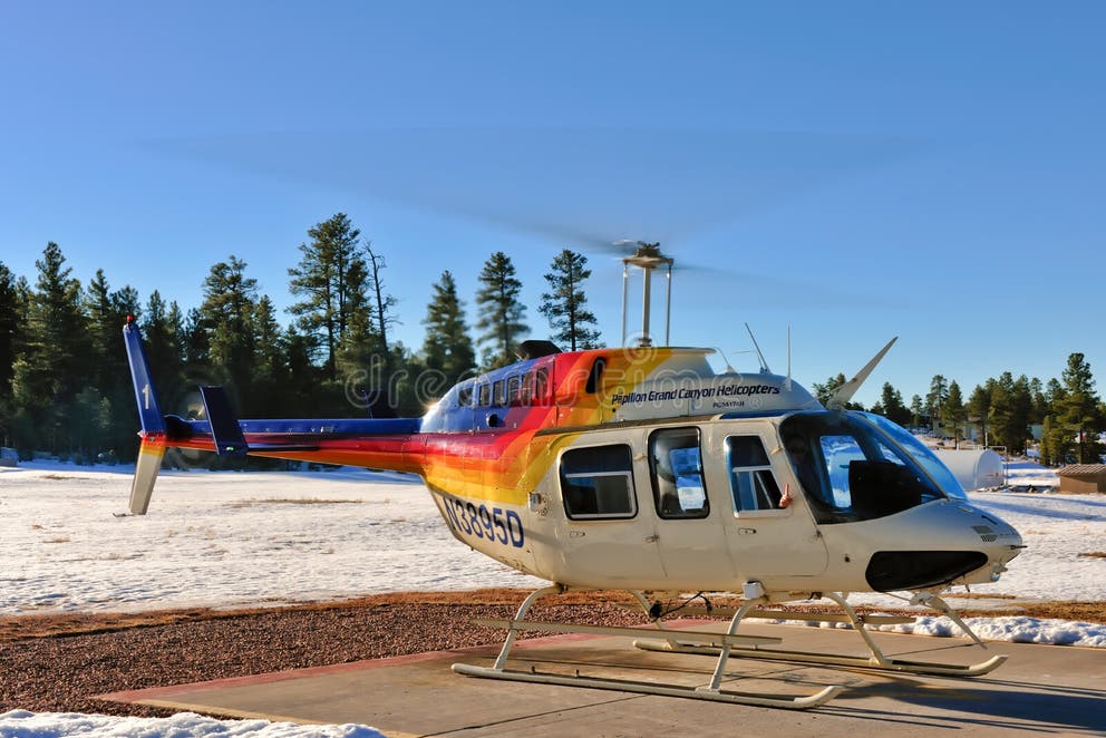 Bell 206 Jet Ranger Helicopter Editorial Image - Image of chopper, blur ...