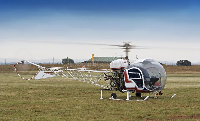 Bell 47 Helicopter stock photo. Image of exposed, hover - 5720510