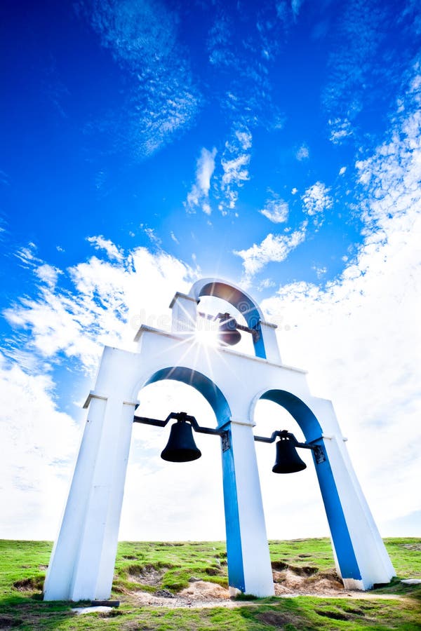 Bell arch with blue sky stock photo. Image of hispanic - 15010042
