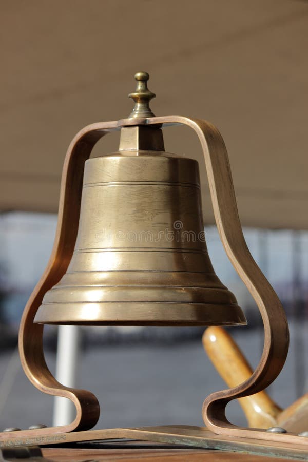 Bell behind rudder stock photo. Image of rudder, bronze - 45062444