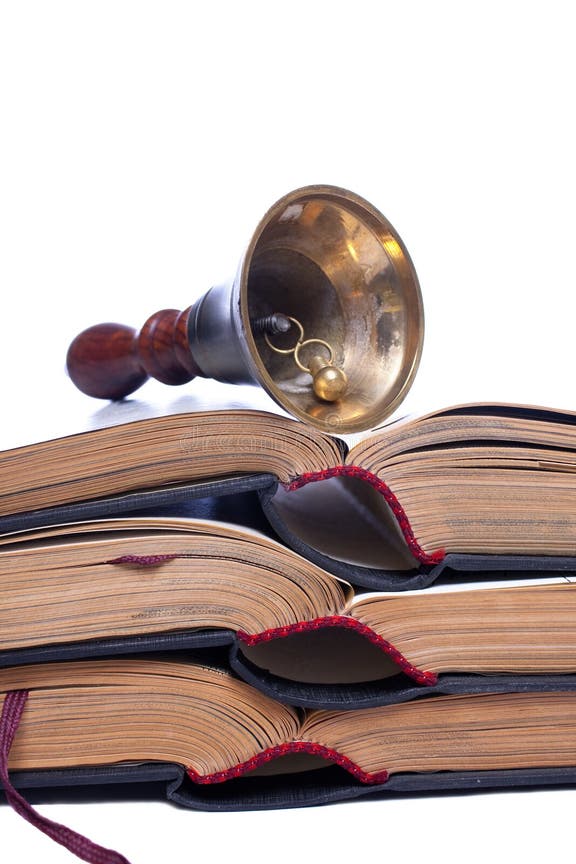 Bell and books stock image. Image of waste, cover, abstract - 13547479