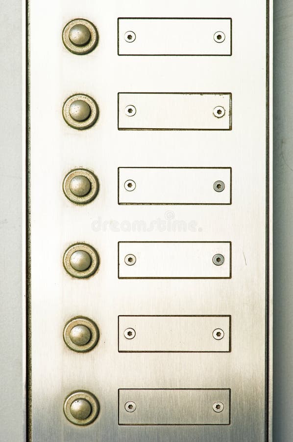 Bell button stock photo. Image of objects, doorbell, nameplate - 28350624
