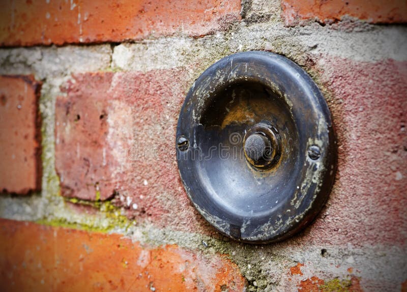 Bell button stock image. Image of fashioned, buzzer, outdoors - 28376083