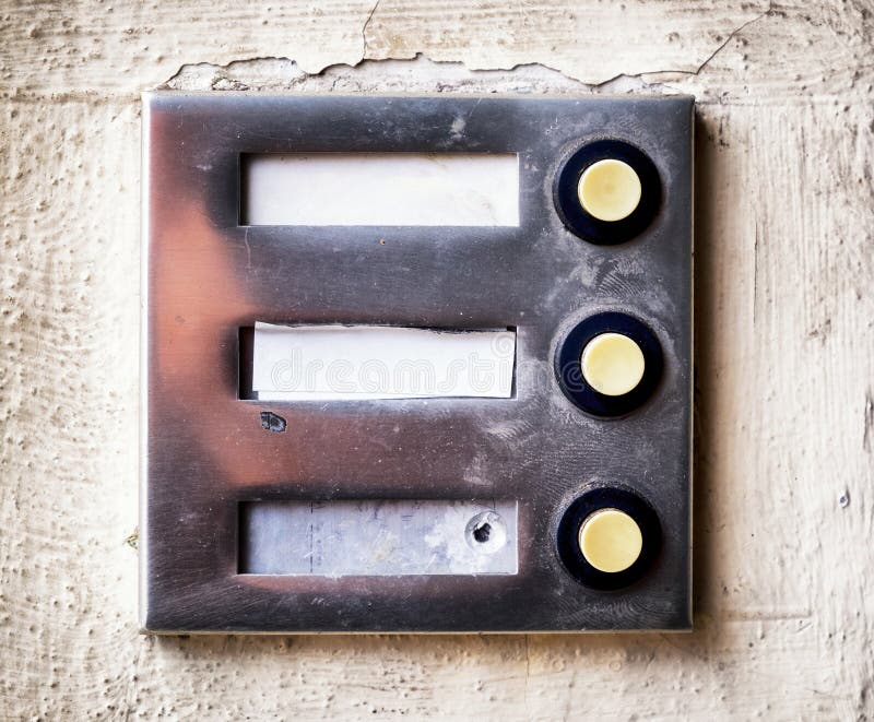 Bell button stock photo. Image of blank, panel, outdoors - 64960430