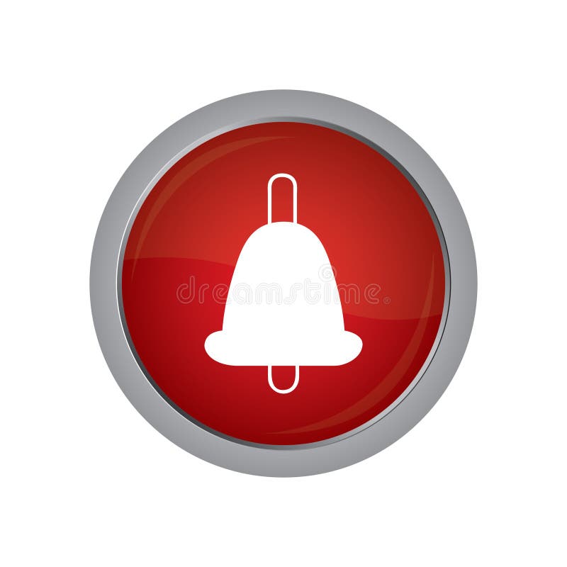 Bell Button. Vector Illustration Decorative Design Stock Vector ...