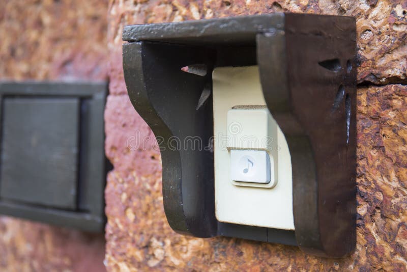 A Bell for Calling the Front of the House Stock Photo - Image of panel ...