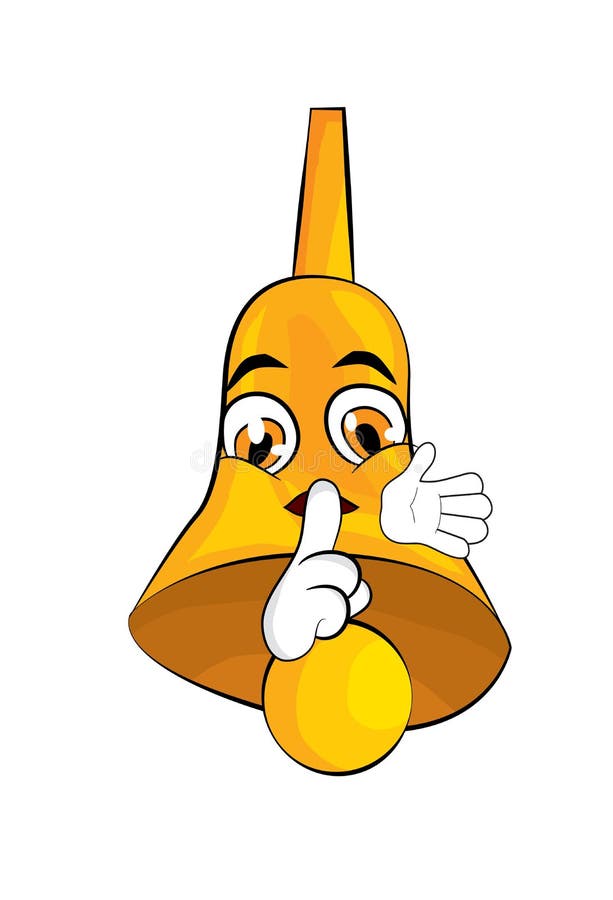 Sad bell cartoon stock illustration. Illustration of bread - 48991808