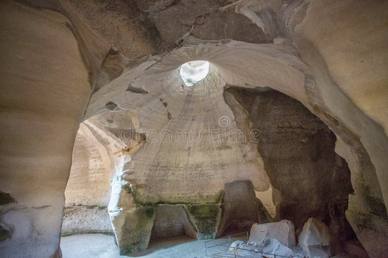 Bell Cave, Beit Govrin, Israel Stock Photo - Image of cavern, culture ...