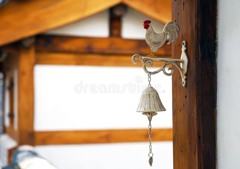Bell with on the door stock image. Image of announce - 169879361