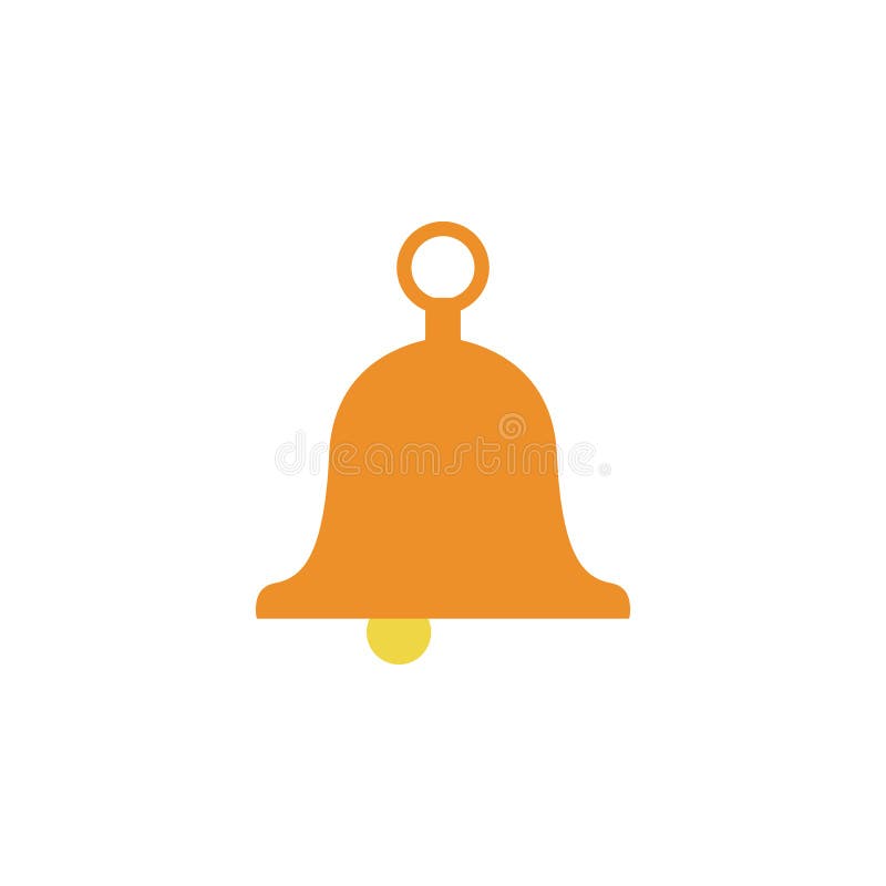Bell Colored Icon. Element of School Icon for Mobile Concept and Web ...