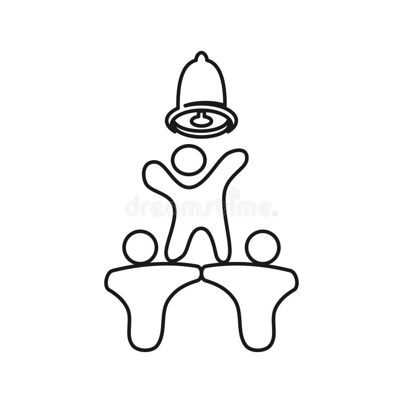 Bell Commitment Teamwork Together Outline Logo Stock Vector ...