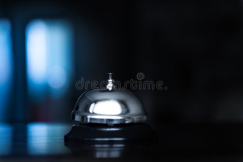 Bell on counter stock photo. Image of bellhop, concierge - 284538220