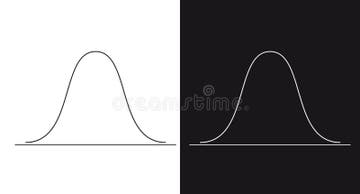 Bell Curve Graph. Gaussian or Normal Distribution Graph. Probability ...