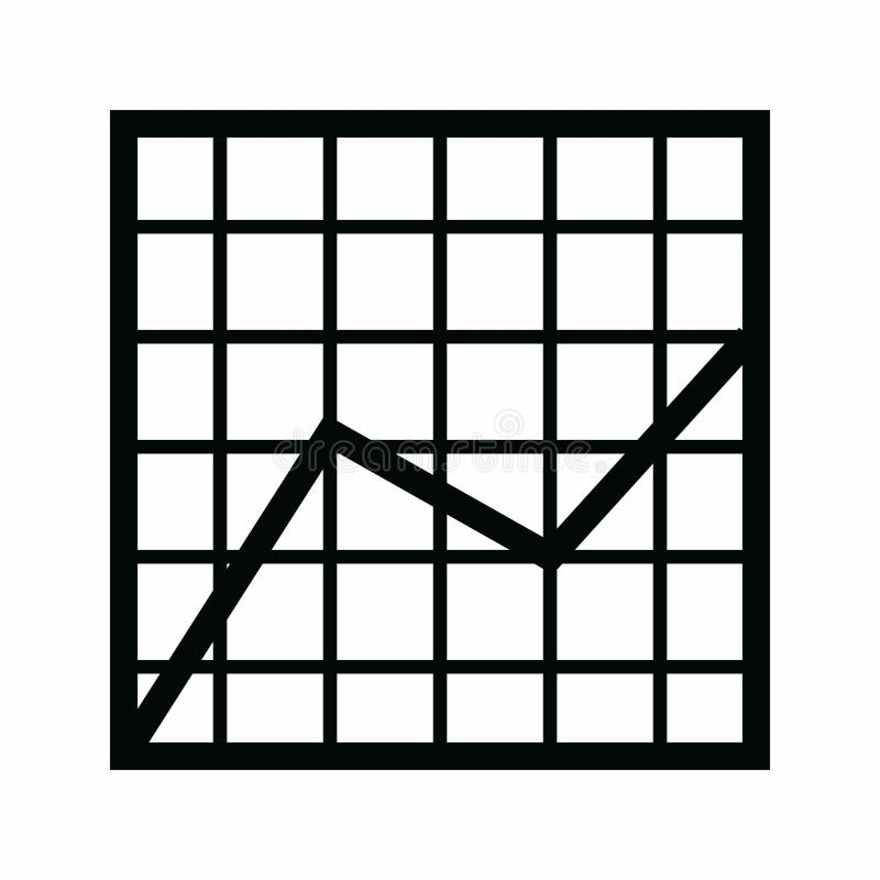 Bell Curve on Graph Icon Vector Stock Vector - Illustration of ...