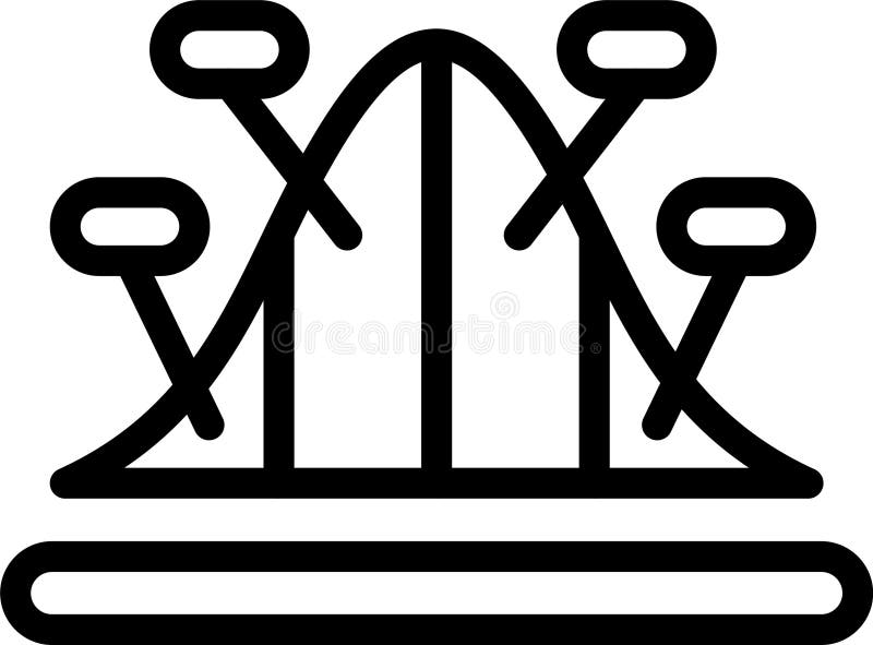 Bell Curve Graph Vector Icon Stock Vector - Illustration of bell ...