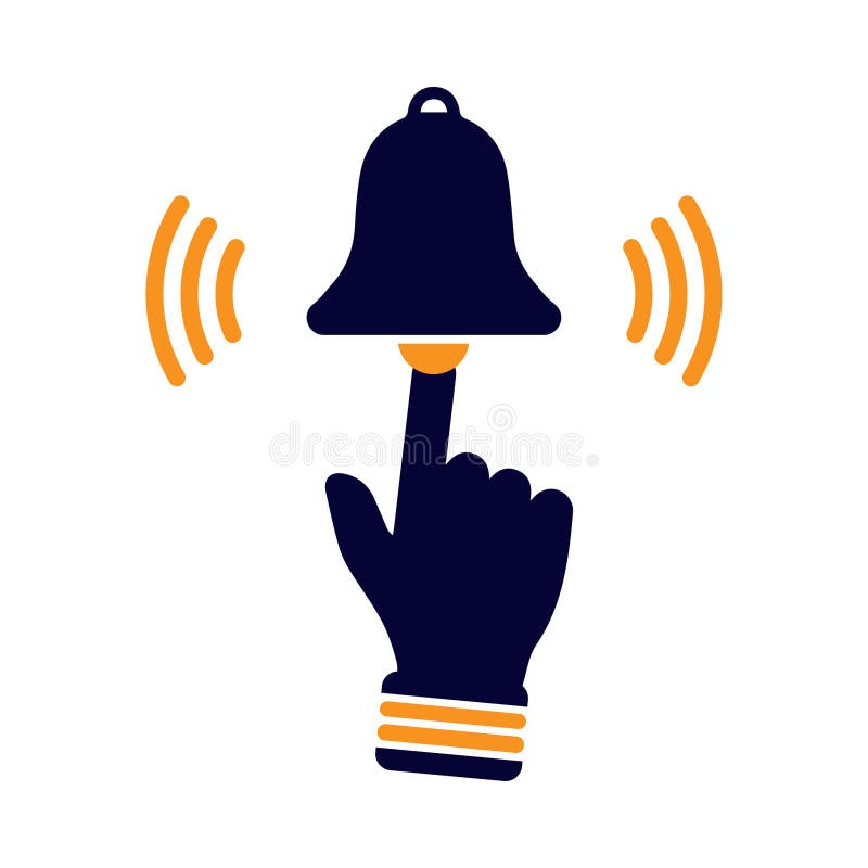 Bell, Doorbell, Ring, Hand, Bell Ring Doorbell Hand Bell Icon Stock ...