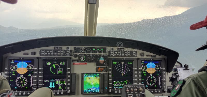 Bell 412 EPI Cockpit editorial photography. Image of transport - 234044657