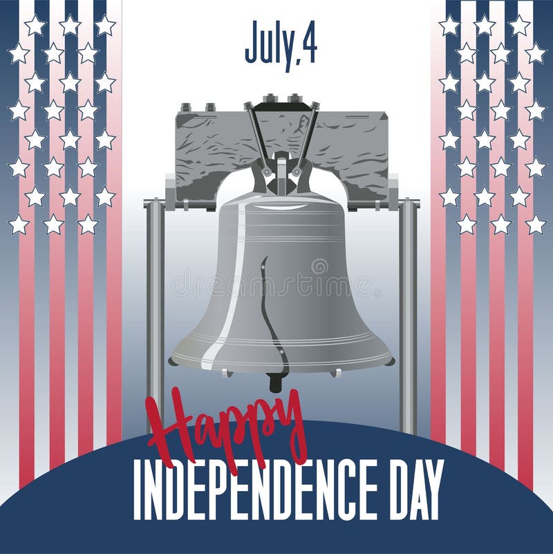 Bell and Flag America Symbol of America S Independence. American ...