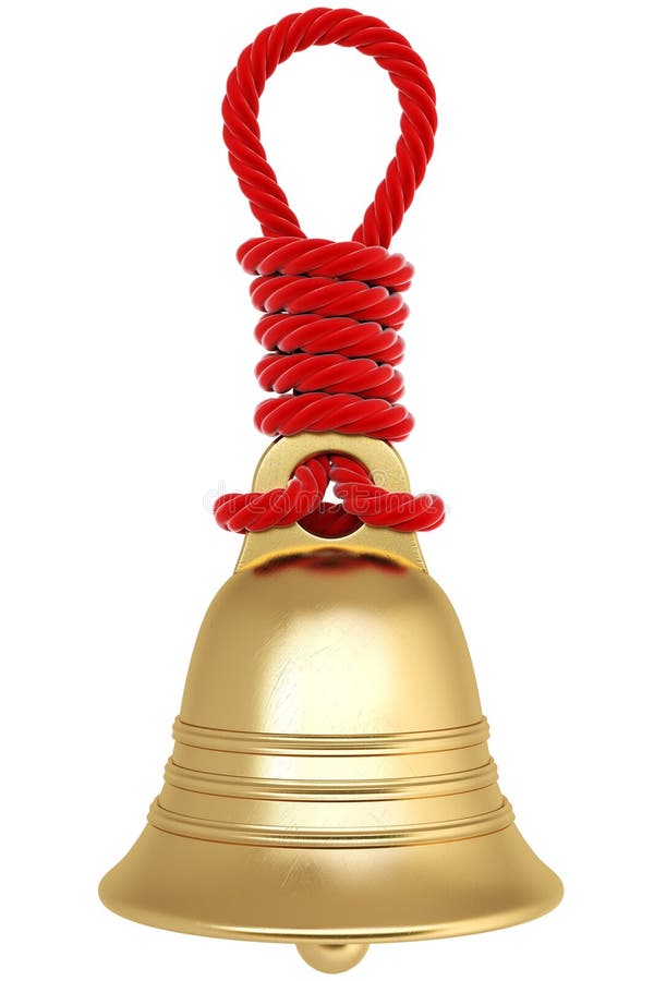 Bell stock illustration. Illustration of gold, isolated - 55290963